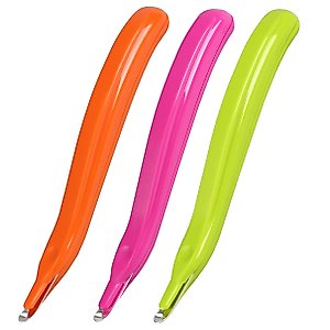 Professional Magnetic Staple Remover Puller Staple Puller Tool Staples Remover Staple Removal Tool for School Office Home (Orange, Rose, Green)