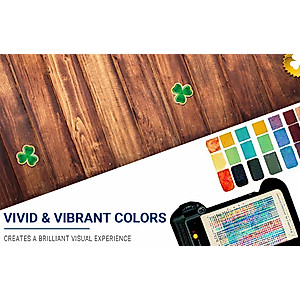 Allenjoy 82" x 59" St. Patrick's Day Backdrop Glitter Rustic Wood Green Lucky Shamrock Gold Coins Photography Background for Kids Baby Shower Birthday Party Decor Banner Portrait Photo Booth Props