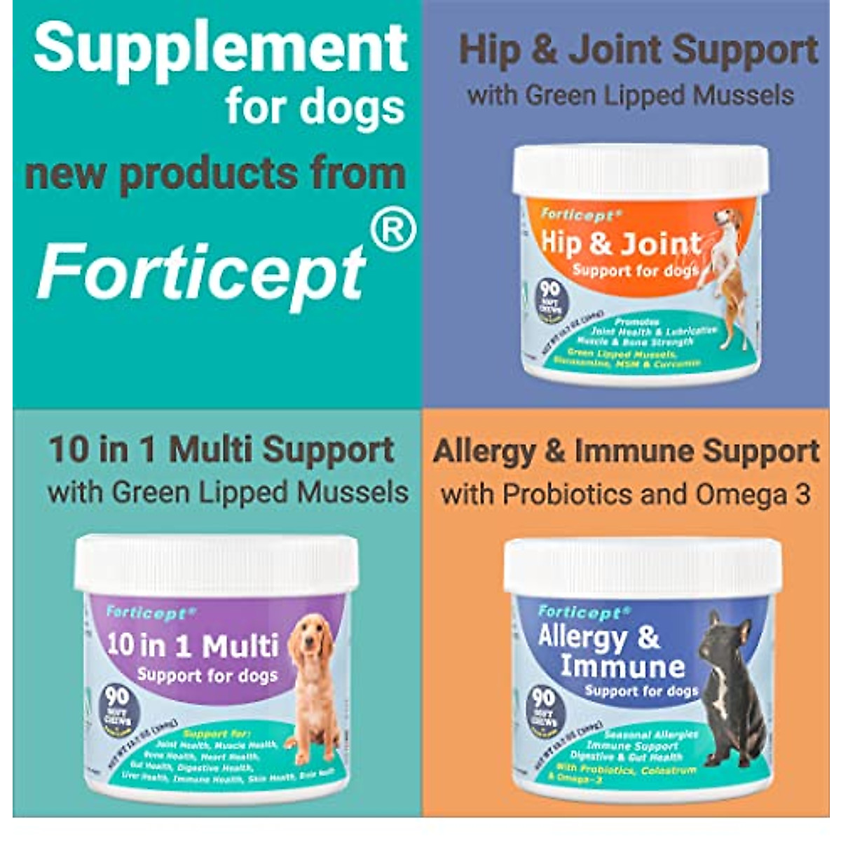 Forticept Hot Spot Treatment and Wound Care Kit for Dogs&Cats |Hotspot Wound Wash Spray 8oz + Wound Care Ointment 4oz + 2" 5 Yards Paw Bandage Wrap | First Aid Kit