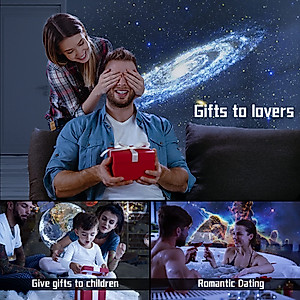 Galaxy Projector-Star projector-360 Degree Auto Rotation-Timed Starry Planetarium Projector -Night Light-Lights for Room Decor-Unique Gift for Children-Kids Gifts