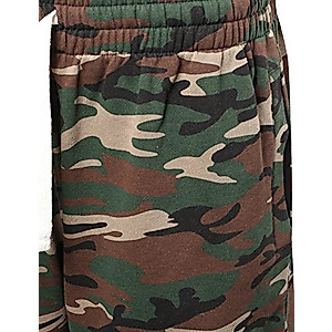 PROGO USA Men’s Shorts – Classic Fleece Workout Shorts - Men Shorts Casual with Elastic Waist (Forest Camo, XXX-Large) …