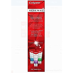 Colgate Renewal Gum Toothpaste, Sensitivity Repair, Fresh Mint Gel Formula, 3 oz