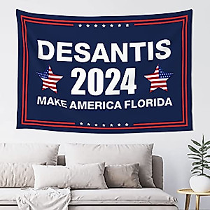 Funny Sogns Desantis 2024 The Rules Have Changed Tapestry Trump Stuff For Your Room Boys Bedroom Accessories Asthetic Room Decore (Color : Colour, Size : 75X100CM)