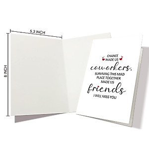 Nchigedy Humorous Going Away Card for Him Her, Funny Leaving Card for Boss Coworker, Hilarious Retirement Card for Workmate, Coworker Appreciation Card