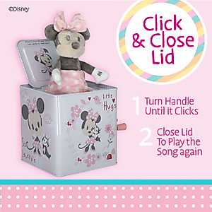 Disney Baby Minnie Mouse Jack-in-The-Box - Musical Toy for Babies- Pink