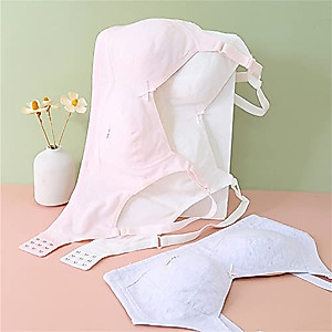 Mercatoo Teen Girl Underwear Size 14 Teen Girls Seamless Training Bras Adjustable Straps Sports Bras Girl's ComfortFlex Fit (Pink, L)