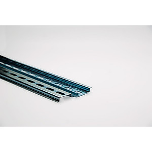 DIN Rail - 75 mm (~3 Inch) New Pre-Cut 35x7.5mm Slotted Steel RoHS Compliant Plated