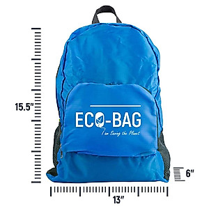 Acuvar Packable Foldable Ultralight Lightweight Travel Camping Hiking Outdoor Sports Waterproof Backpack Daypack Blue Large