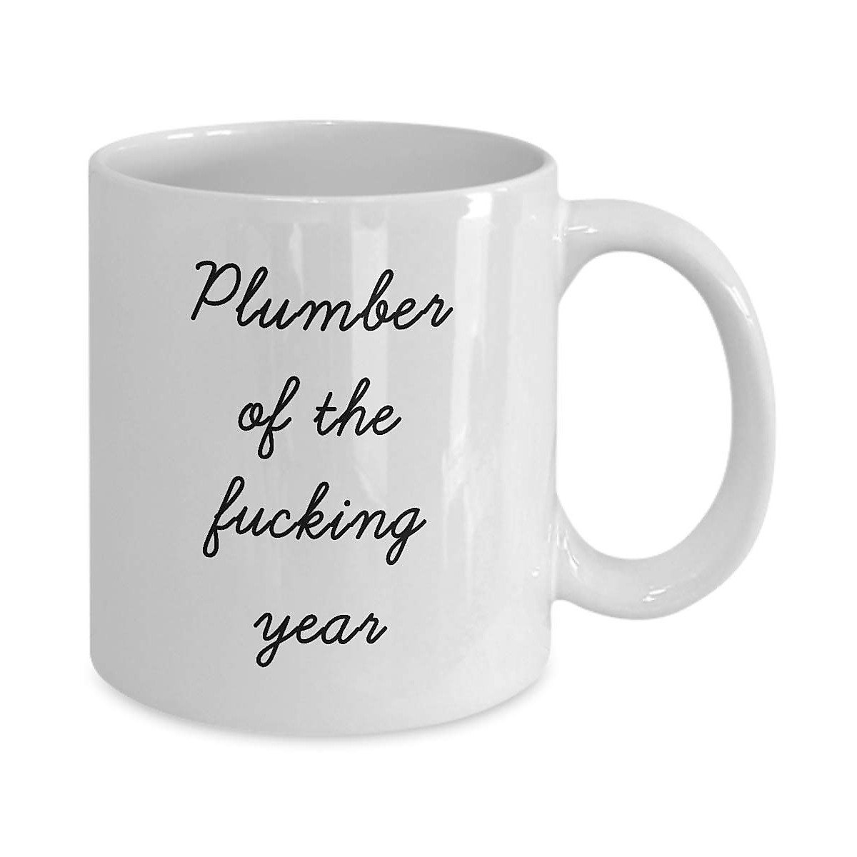 Best Plumber Mug Funny Appreciation Mug for Coworkers Gag Swearing Mug for Adults Novelty Tea Cup