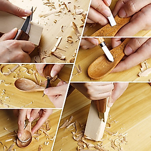 26-in-1 Wood Carving Kit with Detail Wood Carving Knife, Whittling Knife, Wood Chisel Knife, Gloves, Carving Knife Sharpener for Spoon, Bowl, Kuksa Cup (26PCS)