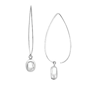 Silpada 'Wire Drop' Earrings in Rhodium-Plated Sterling Silver