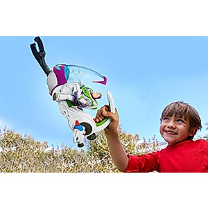 Toy Story 4 Galaxy Explorer Spacecraft & Buzz Lightyear Figure, Transforming Toy Vehicle with Missile Launcher, Booster Arm & Extraction Claw, Kids Gift for Ages 4 Years Old & Up