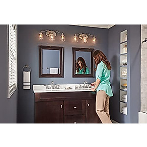 Moen Hamden Spot Resist Brushed Nickel 24-inch Single -Towel Bar, MY6224BN