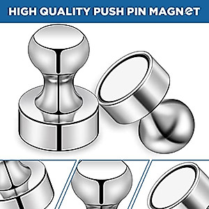 LOVIMAG Strong Magnets for Whiteboard, Fridge Magnet, Refrigerator Magnets, Small Push Pin Magnets for Whiteboard, Fridge, Office, Classroom and Map Magnets, Pack of 20