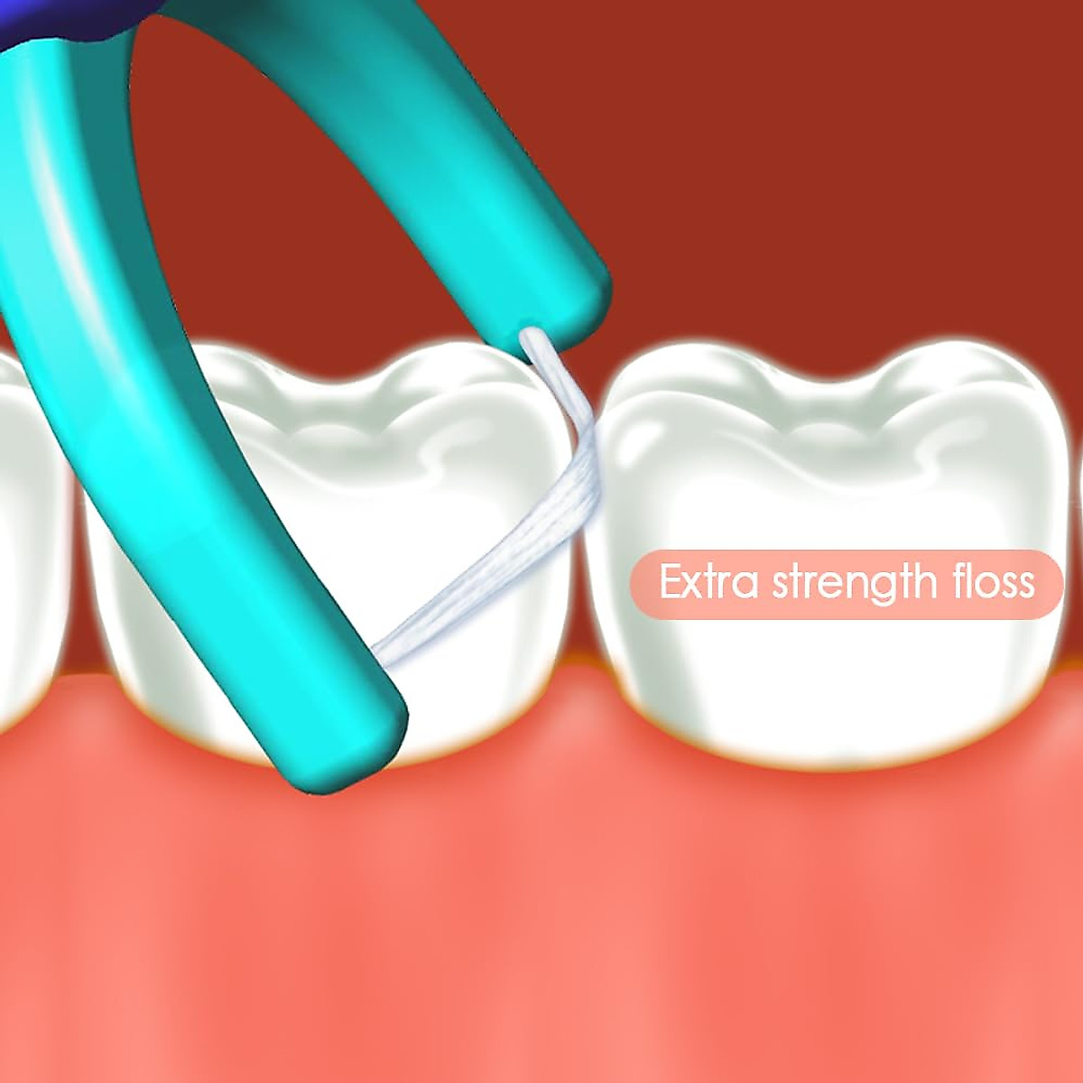 T.Smile Evolutionary Clean Dental Flossers, Kit of Refills Plus Mid-Length Handles, 3 Handles + 50 Extra-Strength Refills + 50 T-Tension Refills