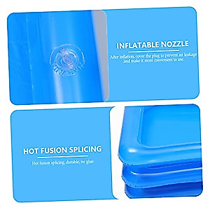 Anneome 4pcs Inflatable Ice Bar Kids Grill Crawfish Trays Tabletop Grill Inflatable Ice Serving Bar Pool Party Drink Containers Inflatable Serving Tray Ice Serving Trays Ice Serving Cooler