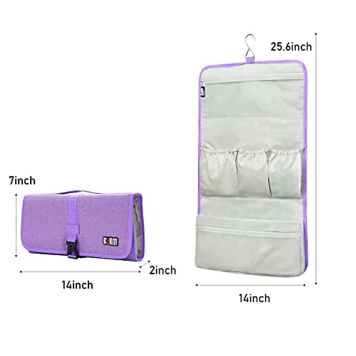 BUBM Waterproof Travel Storage Case Organizer for Dyson Airwrap, Pre-Styling Dryer, 4 Curling Barrels, 2 Smoothing Brushes and Volumizing Brush