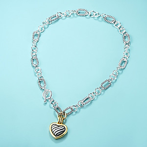 UNY JEWEL Jewelry Fashion Trendy Pendants Antique Pendant Heart cable wire Desinger Inspired Women Charms Necklace Gift 16.5 Inch Long