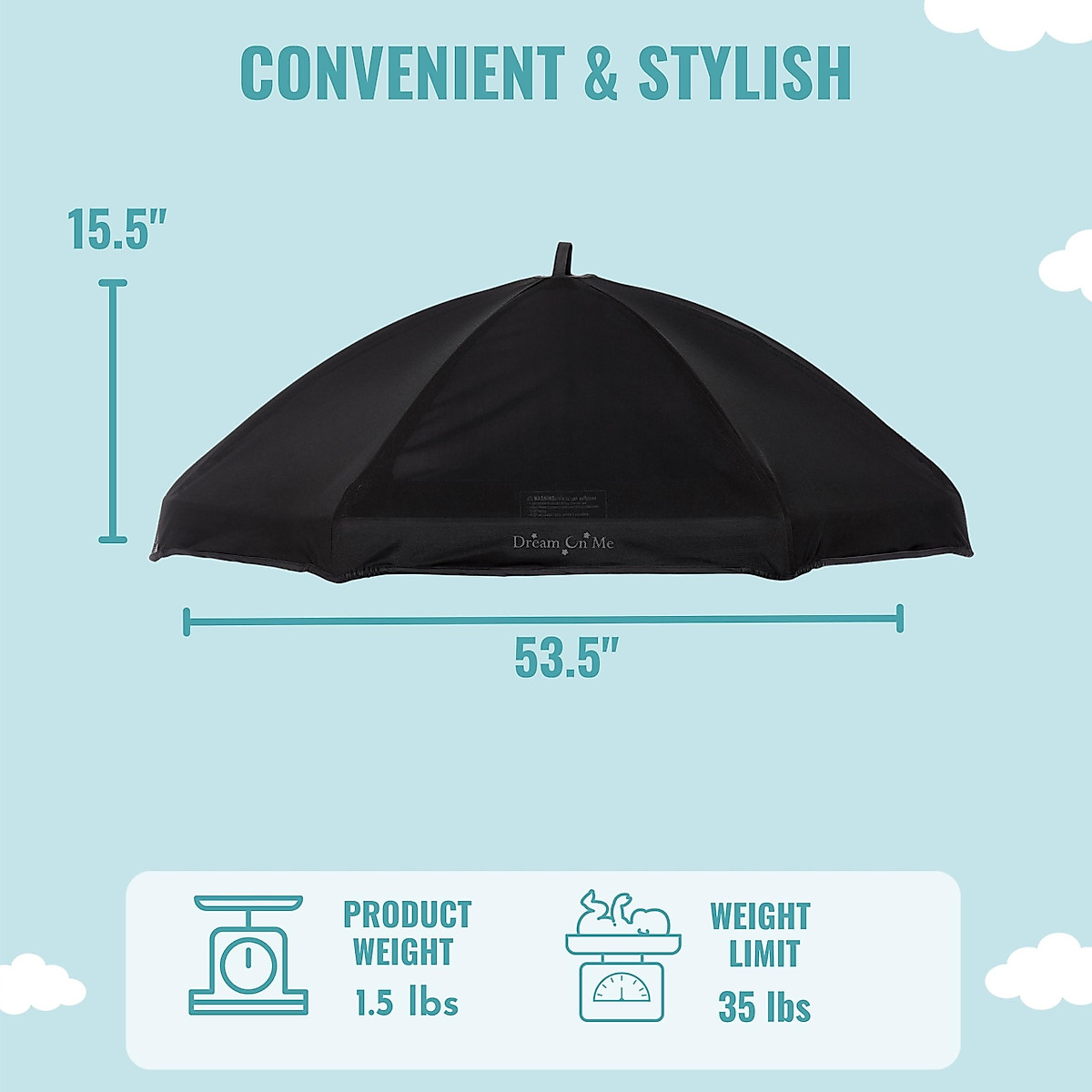 Dream On Me Onyx Canopy