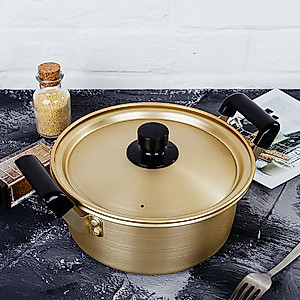 Aluminium Alloy Stock Pot Instant Noodles Pot Korean Soup (3.3 Qt)