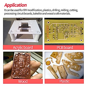 RATTMMOTOR CNC 500W Spindle Motor ER11 500 Watt Air Cooled Spindle Motor 52mm DC 48V 12000RPM 600mN.m for DIY Mini CNC Router Engraver Milling Machine