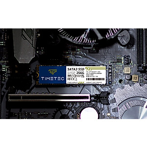 Timetec 256GBx10 (10 Pack) SSD 3D NAND TLC SATA III 6Gb/s M.2 2280 NGFF 128TBW Read Speed Up to 550MB/s SLC Cache Performance Boost Internal Solid State Drive for PC Computer Laptop and Desktop
