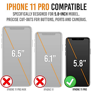 Alpatronix iPhone 11 Pro Battery Case (5.8 inch), 5000mAh Slim Portable Protective Extended Charger Cover with Wireless Charging Compatible with Lightning Audio and CarPlay - BXXI Pro – Matte Black