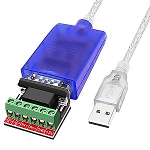 Jeirdus USB to RS422 RS485 Serial Port Converter Adapter Cable with FTDI Chip Support Windows 10, 8, 7, XP and Mac with ESD Protection (6ft/1.8meter)
