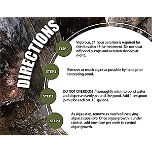 Bloom Buster Algae Control for Fish Ponds & Water Gardens - 32 Ounces - Safe for Koi Fish, Goldfish & Plants - Controls Algae in Ponds & Water Features, EPA Registered