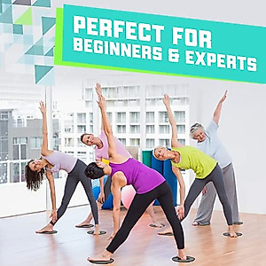 Elite Sportz Equipment Sliders for Working Out, 2 Dual Sided Gliding Discs for Exercise on Carpet & Hardwood Floors, Compact Core Gliders for Home Gym - Fitness Equipment & Full-Body Workout Accessories