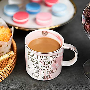 Thank You Gifts for Women - Funny Gifts Ideas for Friends, Coworkers, Boss, Employee, Mom, Mentor - Inspirational, Thoughtful, Birthday, Friendship, Graduation Presents for Her - Ceramic Coffee Cup