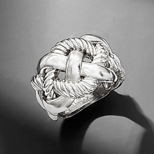 Ross-Simons Italian Sterling Roped Ring