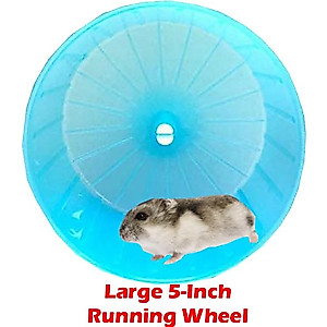 Extra Large 23" Multi-Floors Hamster Mansion Mouse Habitat Gerbil Home Rat House Small Animal Critter Expandable and Customizable Cage with Hide House Running Wheels Food Dish Water Bottle Deep Base