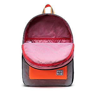 Herschel Supply Co. Settlement Sharkskin Enzyme Ripstop/Black Enzyme Ripstop/Shocking Orange One Size