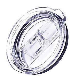Tumbler Lids Spillproof for 20oz 30oz Yeti and More Cooler Cup, Splash Resistant Lids for Tumbler/For Yeti/Ozark Trails and More, Splash Proof Open - Close Slide Lid, Straw Friendly (20 oz)