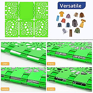 BoxLegend T Shirt Folder V2-Plus Clothes Folding Board Laundry Organizer Durable Plastic to Fold Clothes Green