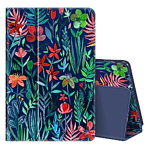 Fintie Folio Case for All-New Amazon Fire HD 10 and 10 Plus Tablet (13th/11th Generation, 2023/2021 Release) 10.1" - Slim Fit Standing Cover with Auto Sleep/Wake, Jungle Night