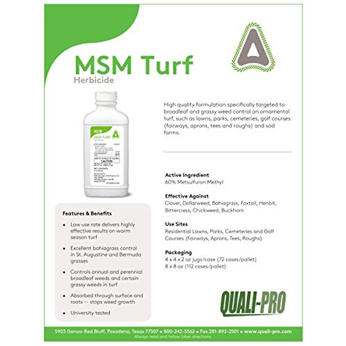 Quali-Pro MSM Turf Herbicide 8oz