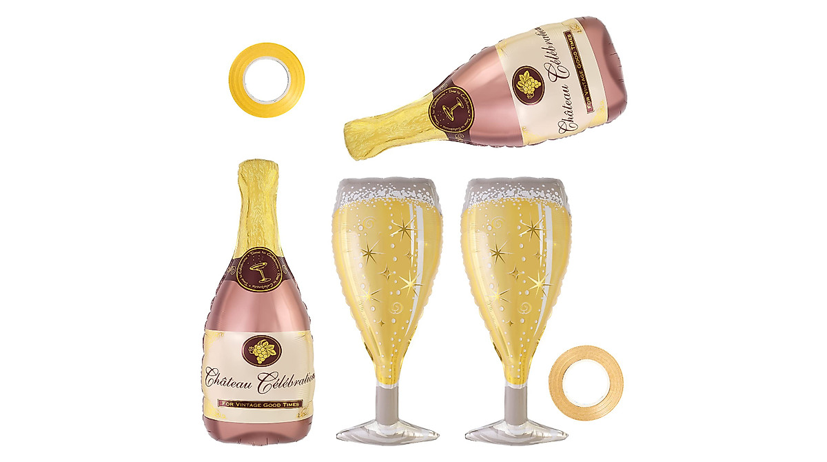 Elegant Champagne Balloons for Special Celebrations