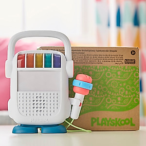 Playskool Rock n’ Roll Bot, Kids Bluetooth Speaker and Voice Changing Karaoke Microphone Toy, Ages 3 and Up (Amazon Exclusive)