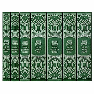 Juniper Books Harry Potter Boxed Set: Slytherin Edition | 7-Volume Hardcover Book Set with Custom Designed Dust Jackets | Author J.K. Rowling | Includes all 7 Harry Potter Series Books