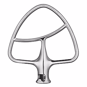 Stainless Steel Flex Edge Beater for KitchenAid Mixer, Fits Tilt-Head Stand Mixer Bowls For 4.5-5 Quart Bowls, Kitchenaid Paddle Attachment by Gvode