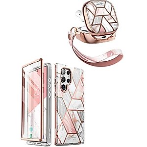 i-Blason Cosmo Designed for Samsung Galaxy S22 Ultra Case & Galaxy Buds2 Pro Case/Galaxy Buds 2 Case/Galaxy Buds Pro Case/Galaxy Buds Live Case