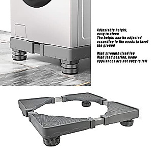 plplaaoo Adjustable Fridge Stand,Dryer Stand,Universal Base Mini Fridge Stand,Refrigerator Stand,Washing Machine Floor Stand,for Washing Machine,Refrigerator,Dryer