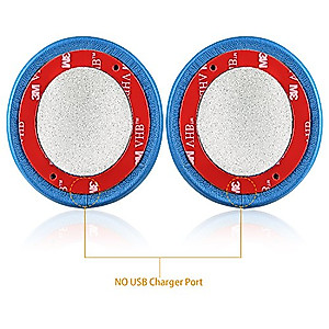 Jecobb Solo 2 Wired Replacement Earpads Ear Cushion Pads with Protein Leather and Memory Foam for Beats Solo2 Wired On-Ear Headphones by Dr. Dre ONLY (NOT FIT Solo 2/3 Wireless) (Blue)