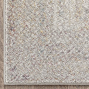 Well Woven Raggi Vintage Neutral Ivory Chindi Braided Pattern Area Rug (5'3" x 7'3")