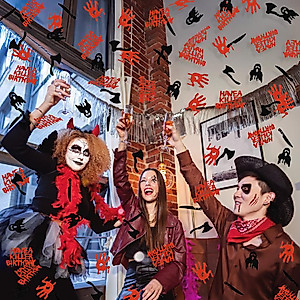 Glitter Have a Killer Birthday Confetti, Halloween Birthday Party Decorations, Murder Mystery Birthday Party Scary Horror Birthday Party Decorations(100pcs)