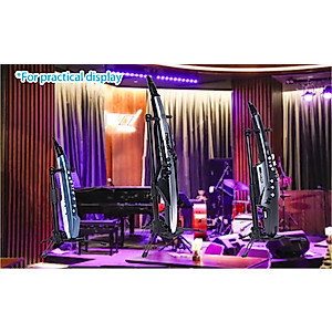 GEEK Professional EWI Stand | Aerophone&Electronic Wind Instrument Stand holder | Foldable&Stable Metal Stand | Adjustable Height | Antiskid designed Tripod Stand | For AKAI Roland Yamaha EWI series