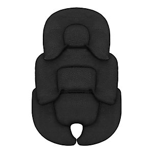 Milageto Stroller Cushion Breathable Insert for Baby, Black, 58x38cm