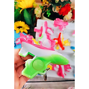 24 Packs Airplane Graduation Classroom Students Small Prize from Teacher,End of Year Summer Mini Pop for kids Fidget Party Favors